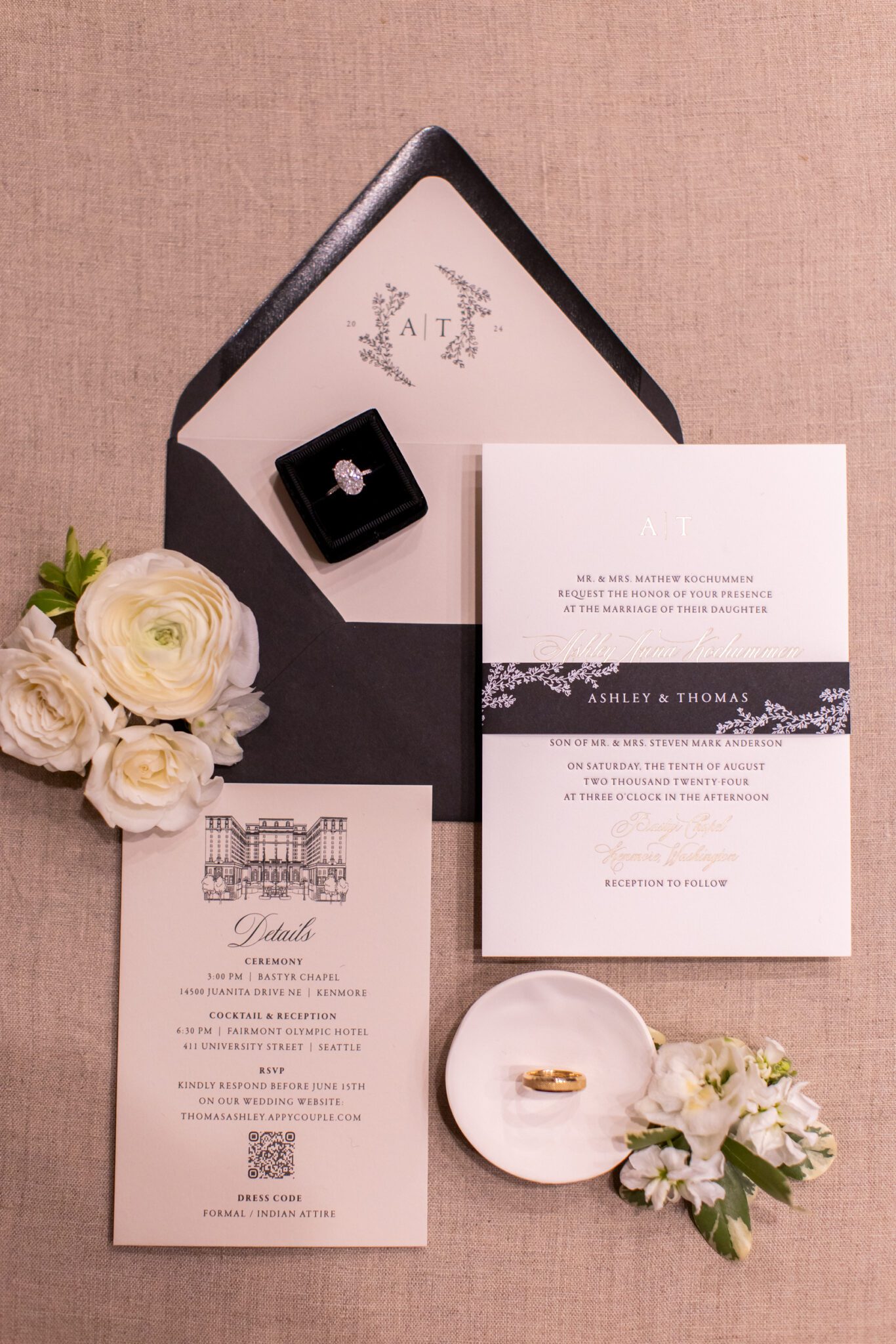 Fairmont Olympic Hotel Wedding - Ashley & Thomas - Erin Witt Photography
